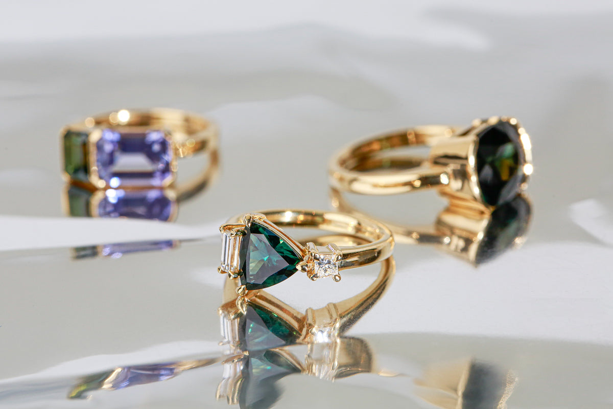 Green Sapphire Engagement Rings | Unique Green Engagement Rings Australia