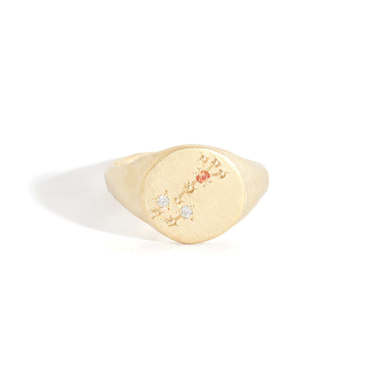 Scorpio Signet Ring | Gold Scorpio Ring | Scorpio Zodiac Ring with ...